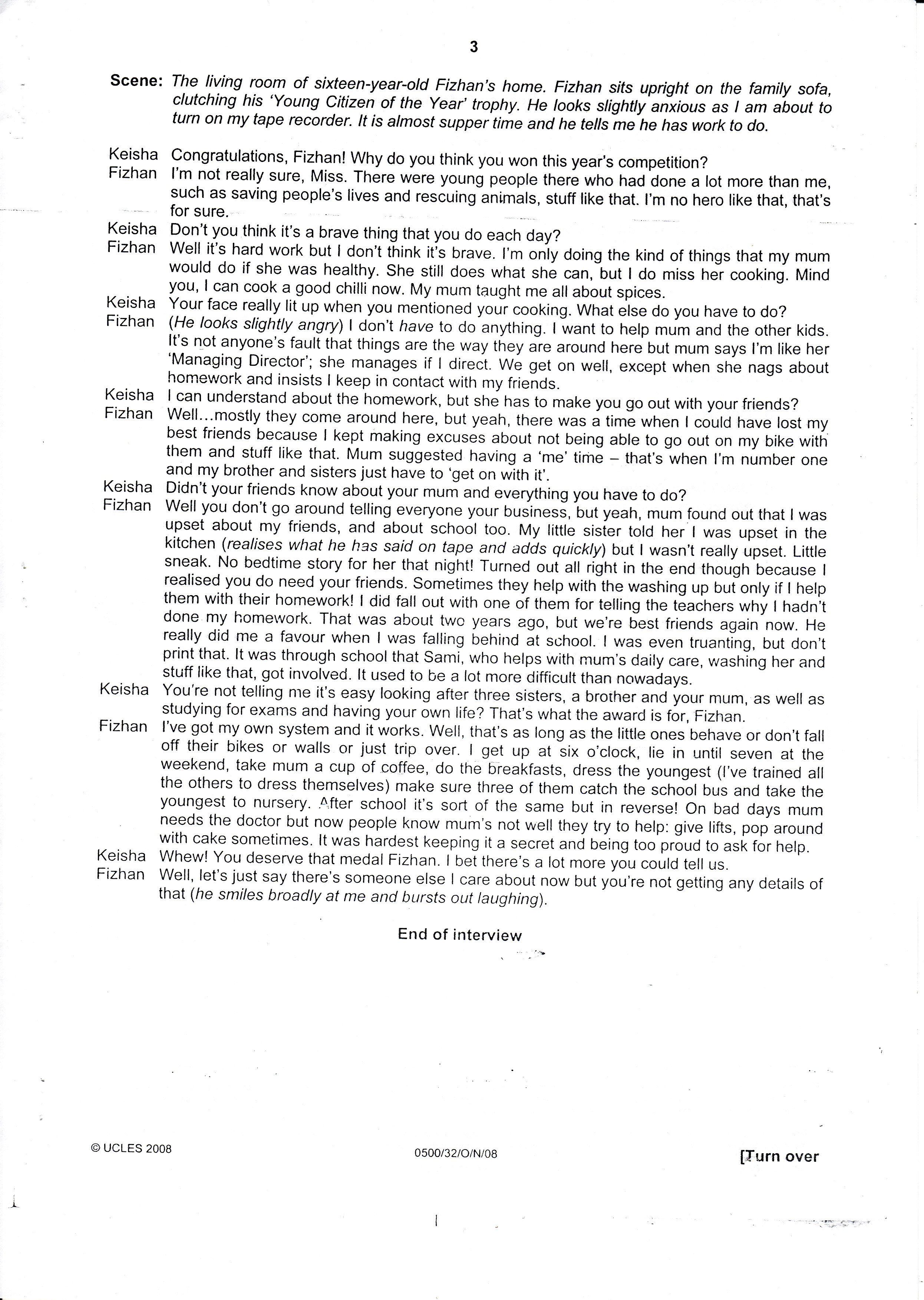 English Writing Paper Freeintelli